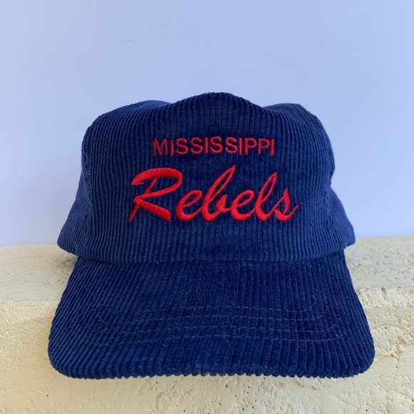 Accessories | Retro Vintage Ole Miss Mississippi Rebels Corduroy Blue ...